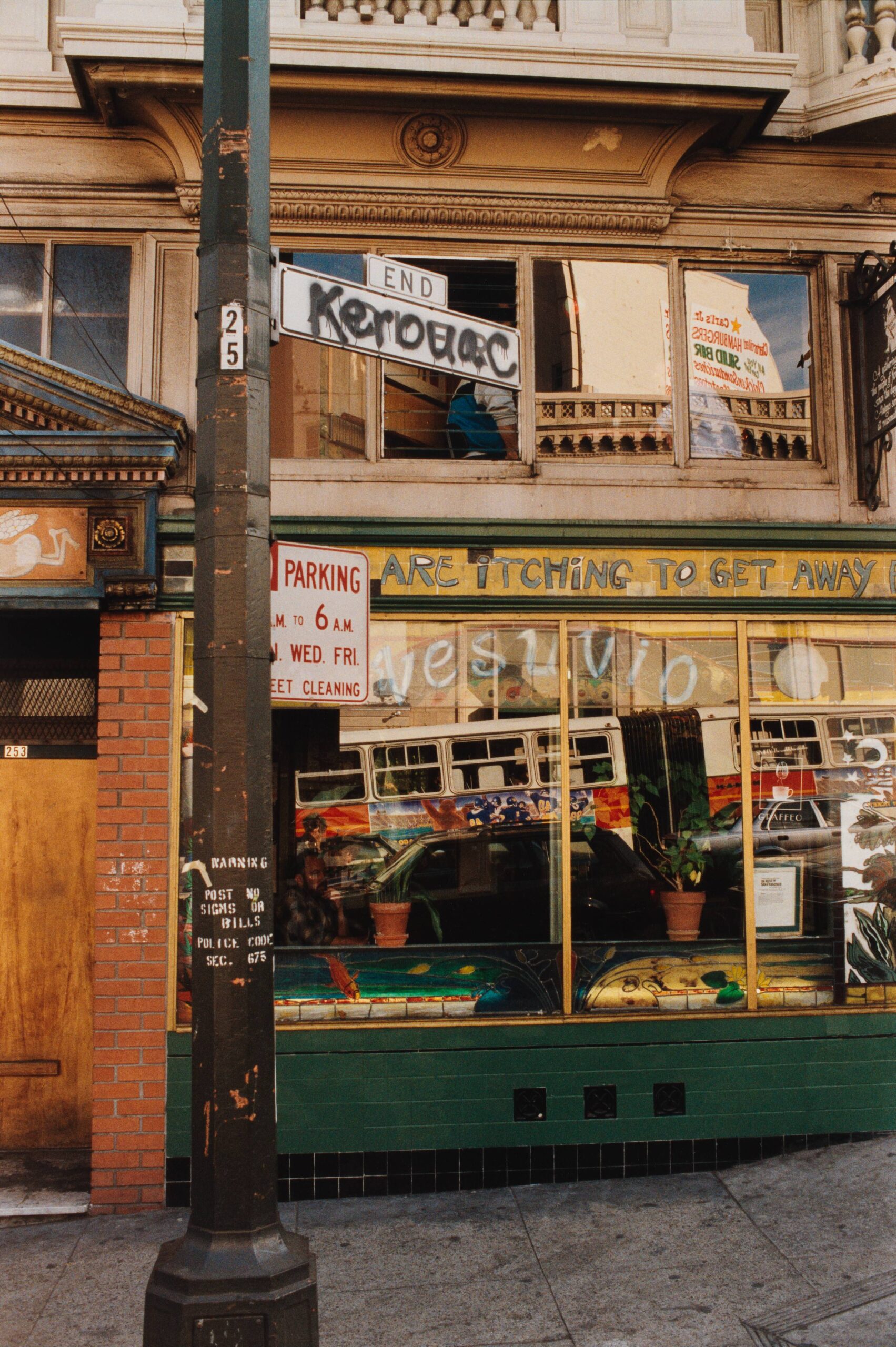 Doug Muir, Kerouac at Columbus, North Beach, San Francisco, 1988 ...