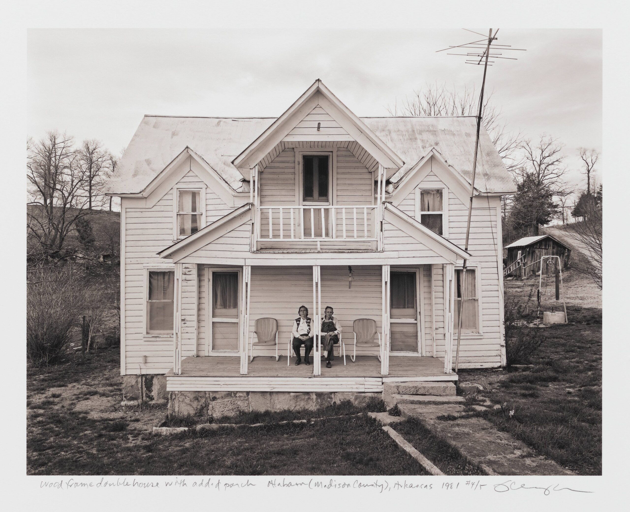 Geoff Winningham, Wood frame double house with added porch, Alabam ...