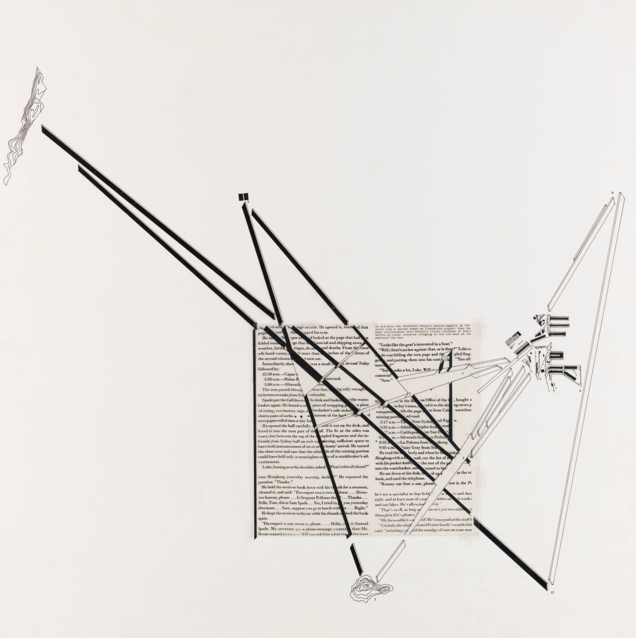 Diana Agrest and Mario Gandelsonas, Drawing No. 3: Narrative, 1989 · SFMOMA