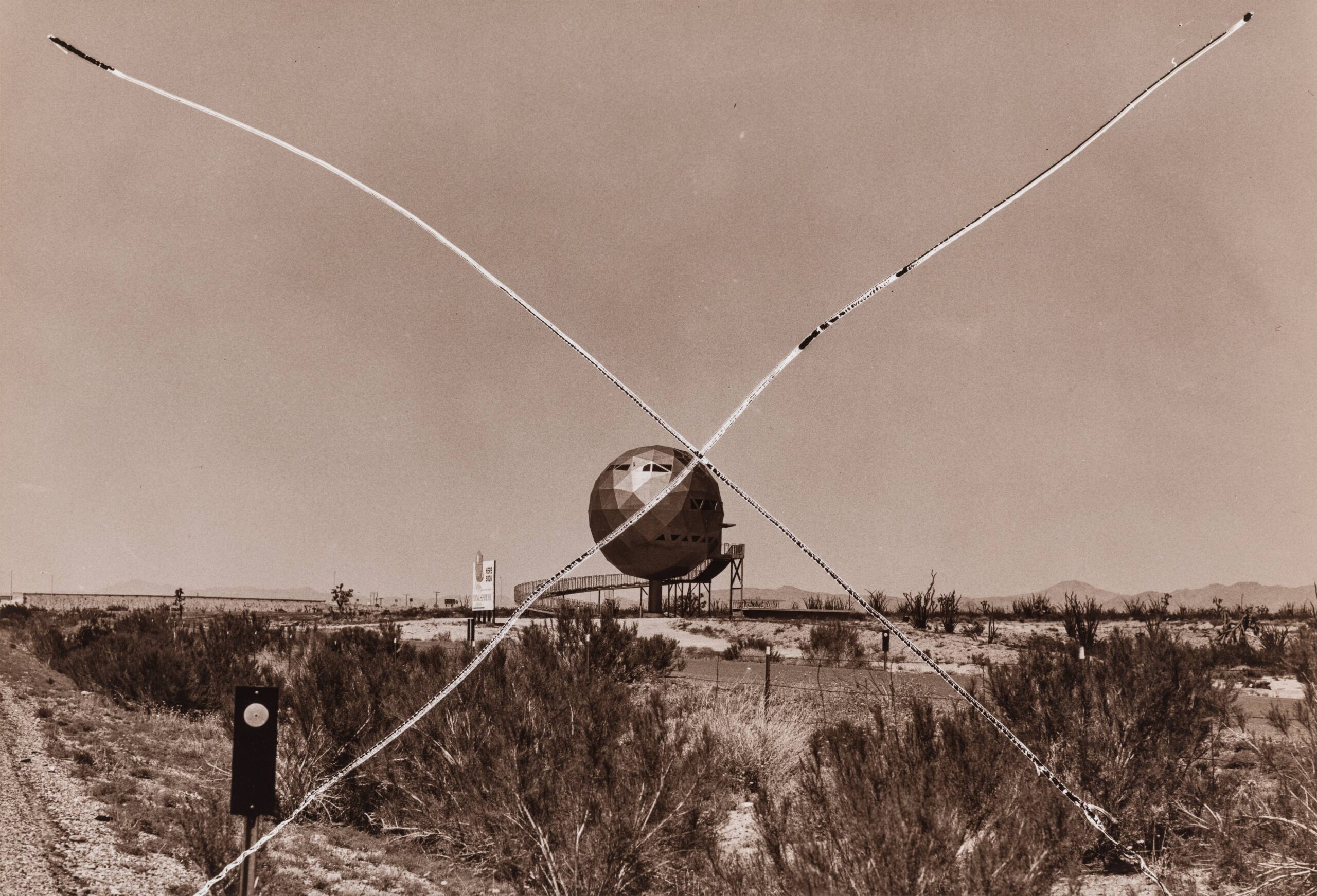 Thomas Barrow, Dinesphere, from the series Cancellations, 1974 · SFMOMA