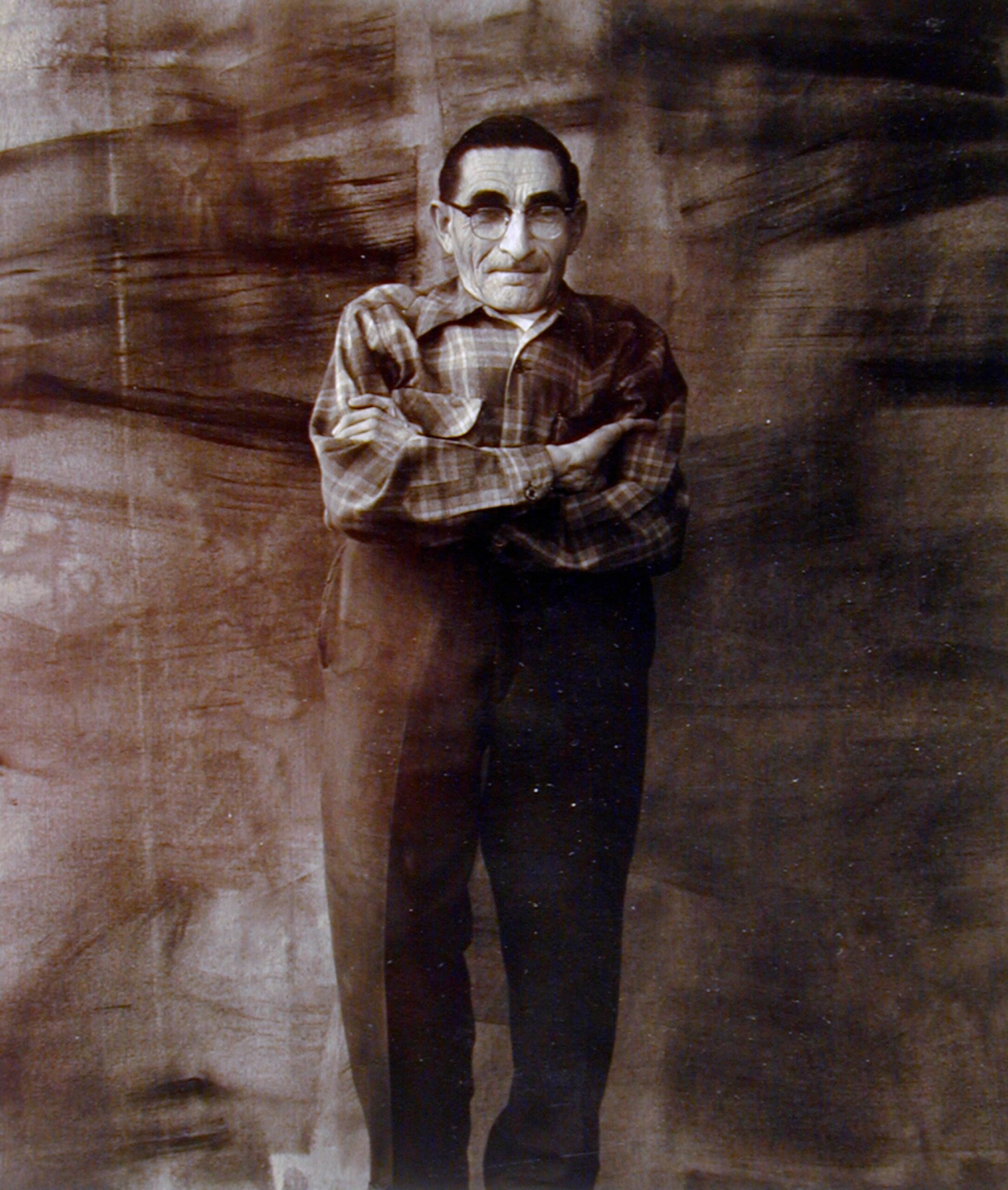 Ken Light, Man with Plaid Shirt and Glasses, Stockton, California, from ...