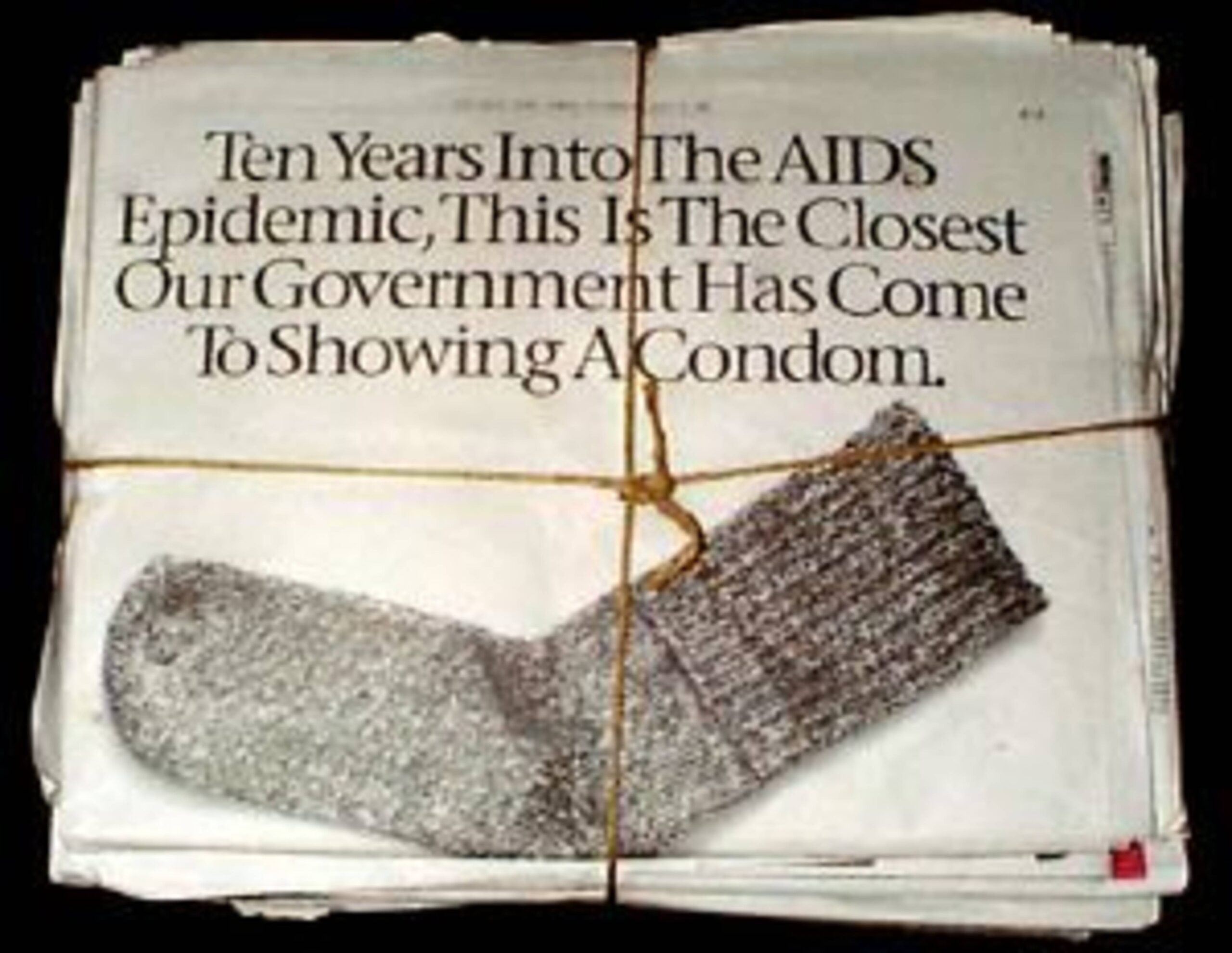 Robert Gober, Newspaper, 1992 · SFMOMA