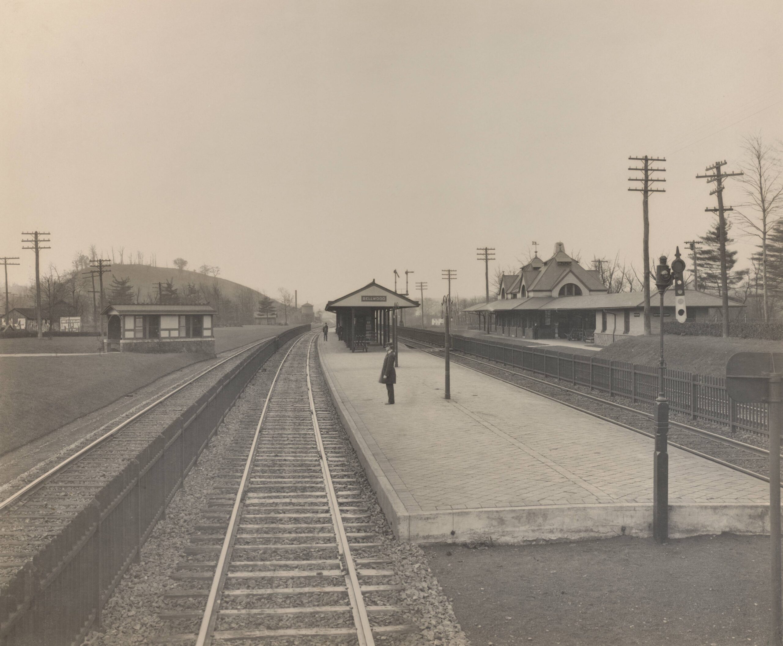 William Herman Rau, Bellwood Station, Pennsylvania Railroad, ca. 1885 ...
