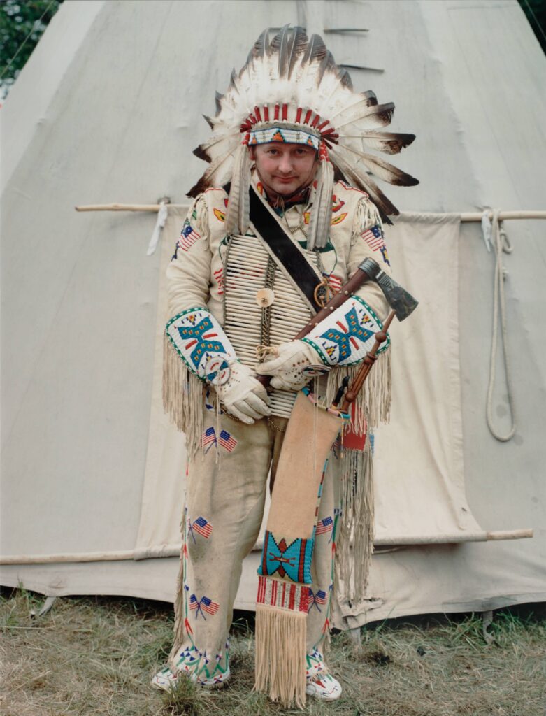 Max Becher and Andrea Robbins, Chief, from the series German Indians ...