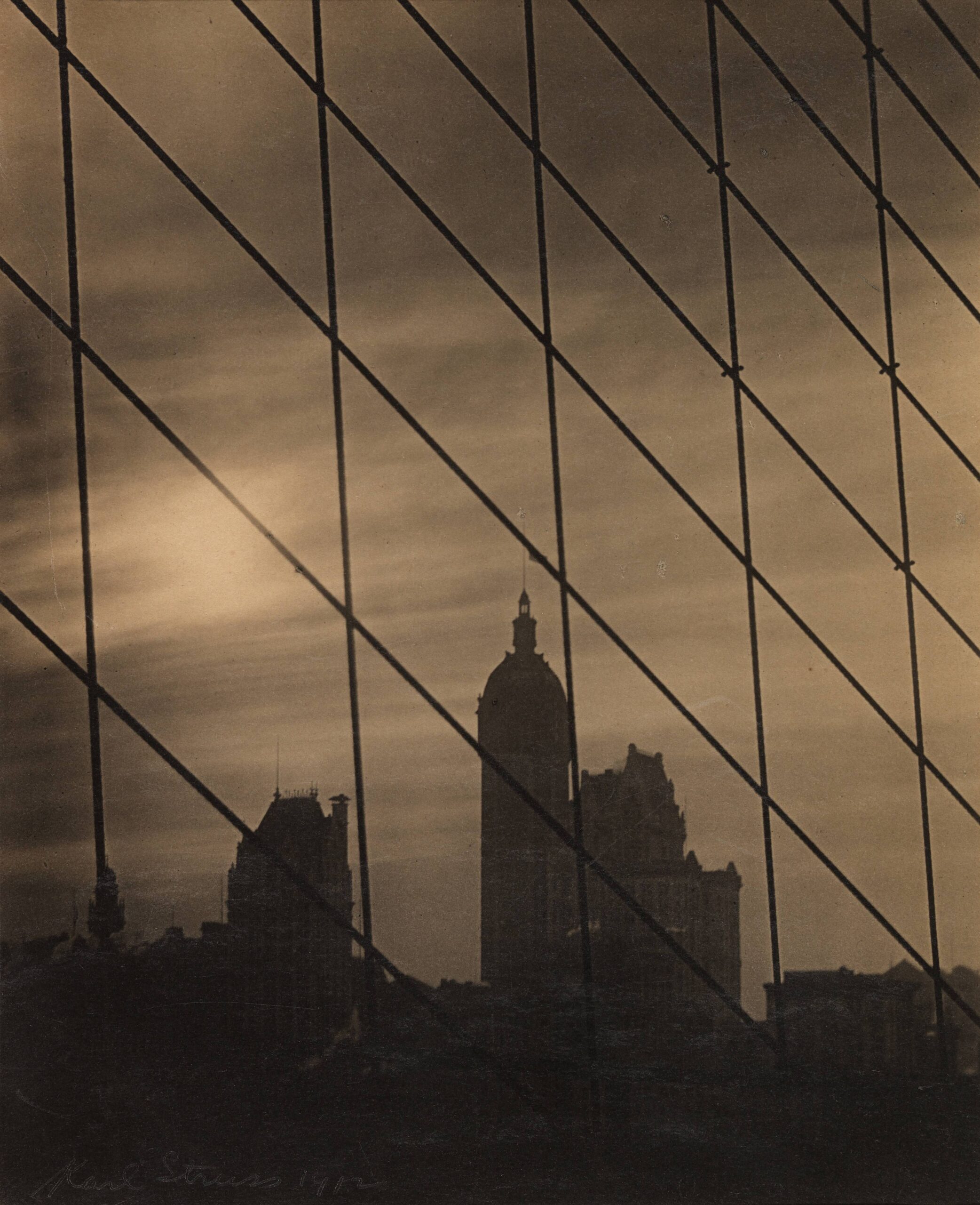 Karl Struss, Lower New York (from Brooklyn Bridge), 1912 · SFMOMA