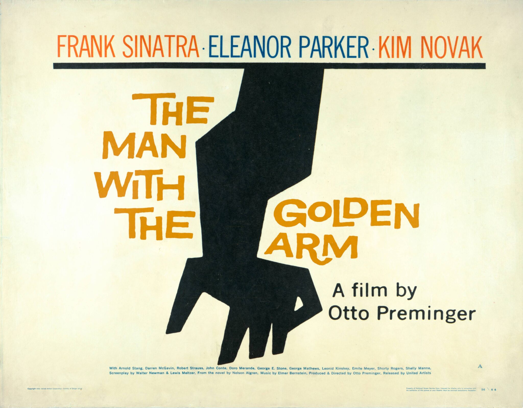 Saul Bass, The Man With the Golden Arm poster, 1955 · SFMOMA