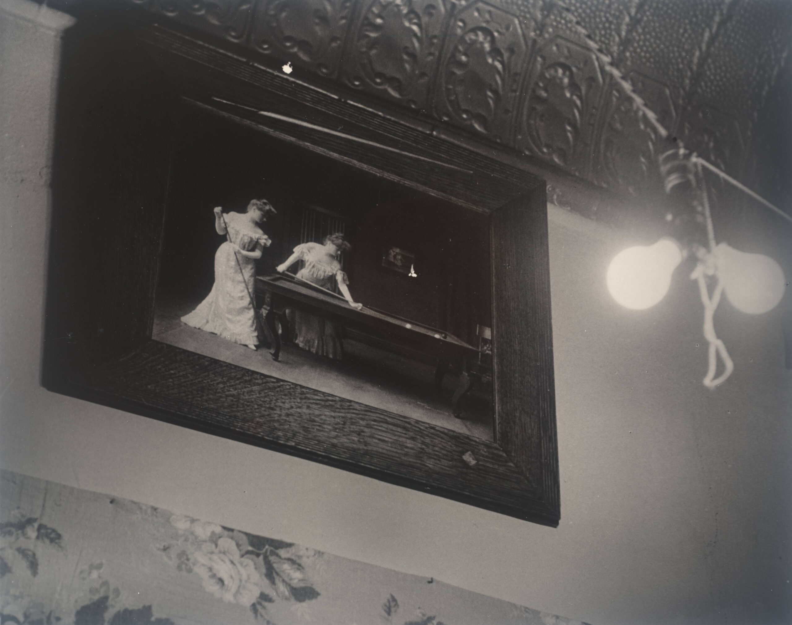 William R. Heick, Ladies at Pool Table, Beattie, Nevada, 1968 · SFMOMA