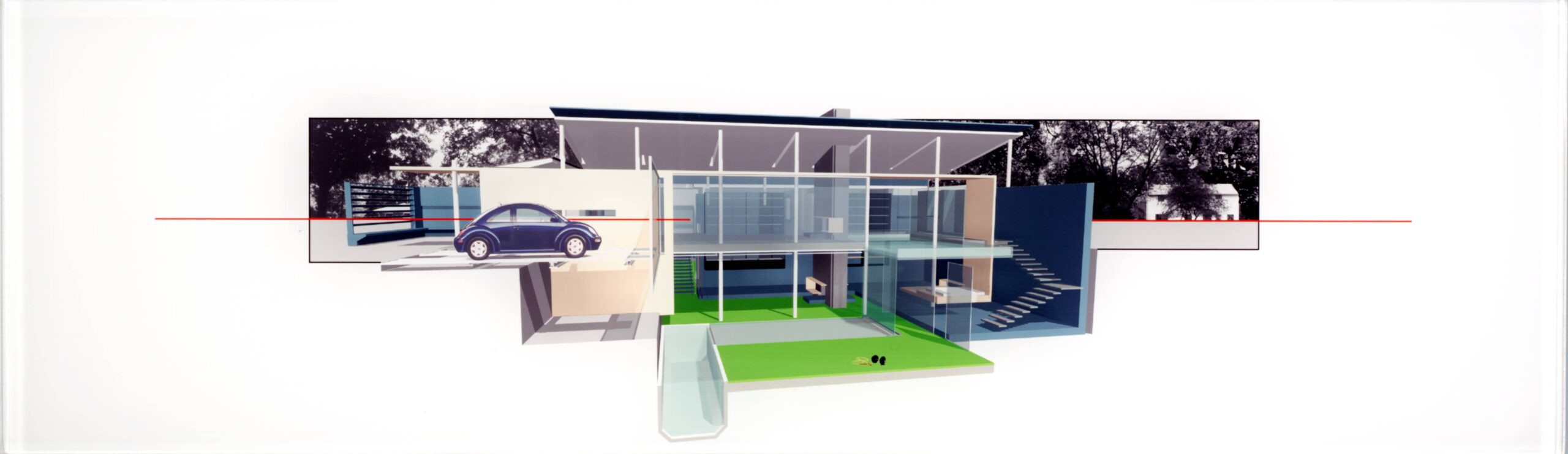 Joel Sanders, House for a Bachelor (Model), 1999 · SFMOMA