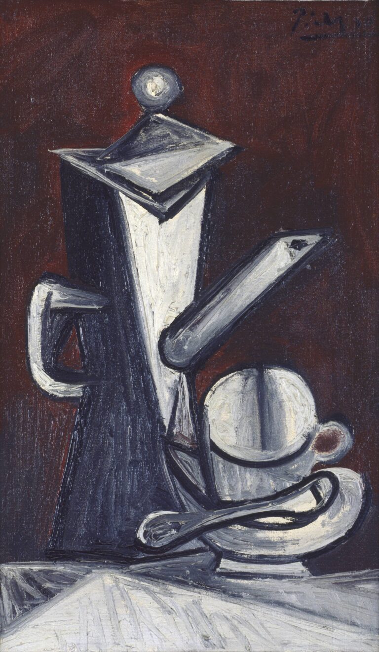 Pablo Picasso, Nature morte "la cafetière" (Still Life "The Coffee Pot ...