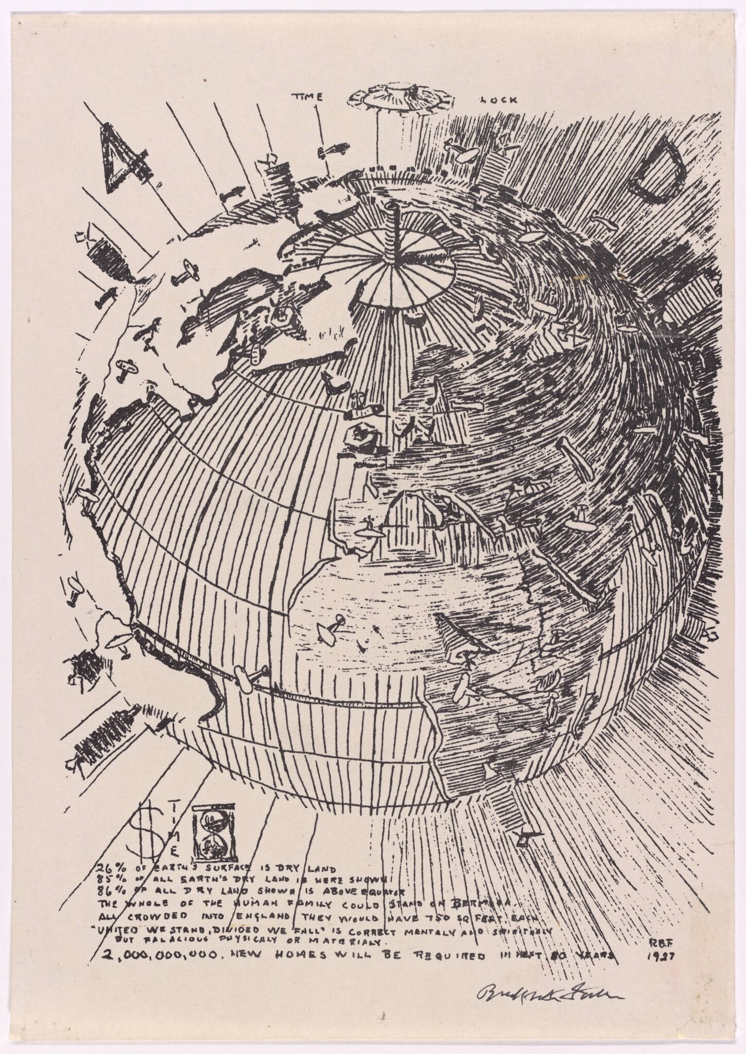 Buckminster Fuller, Dymaxion Air-Ocean World Map, 1981 · SFMOMA