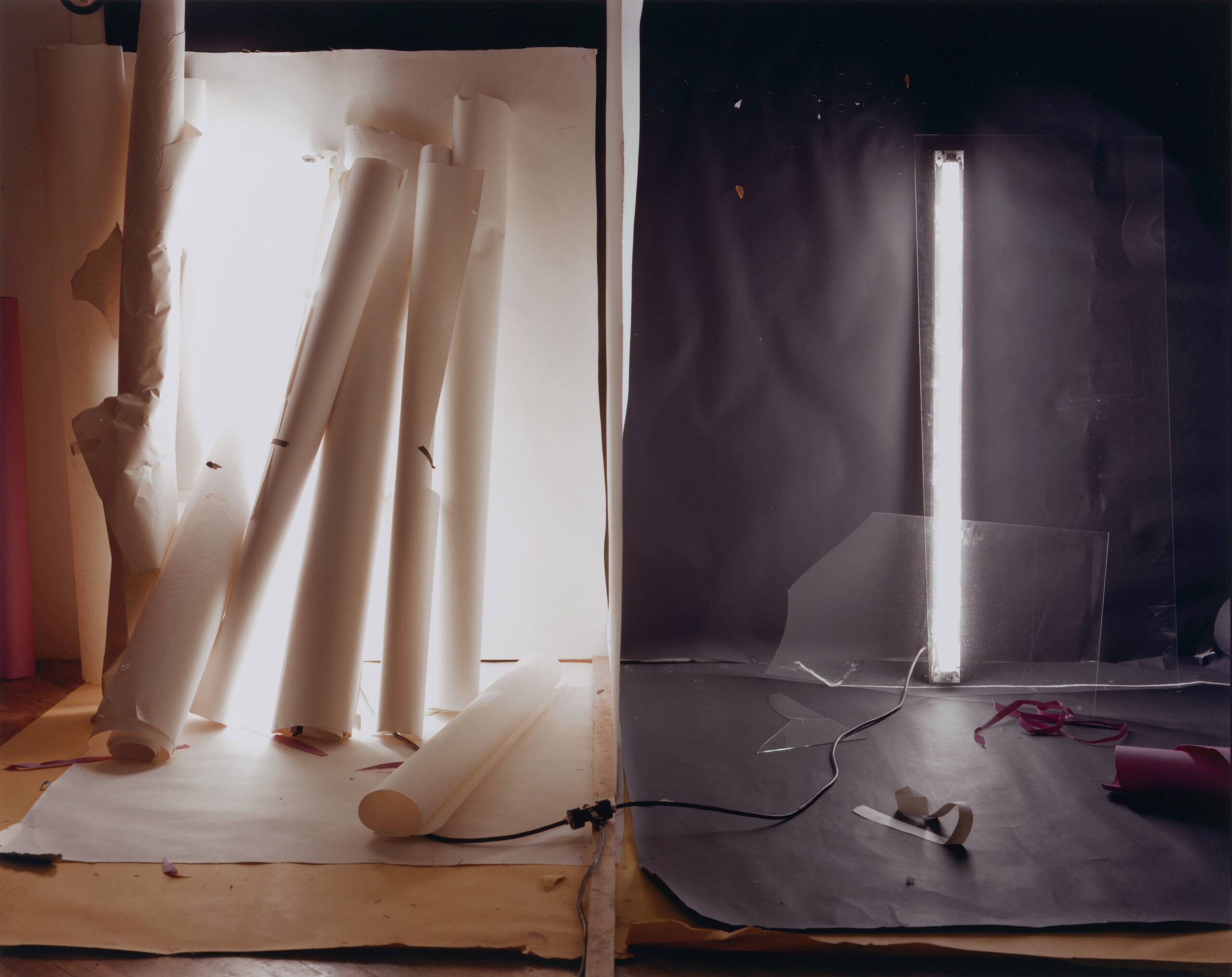 David Haxton, Light Behind White Rolls and Light Behind Glass [no. 99 ...