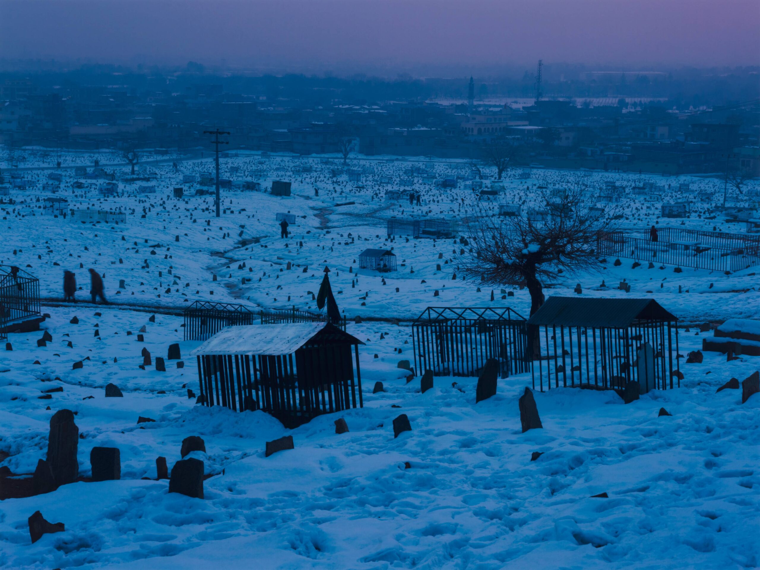 Simon Norfolk, A Shia cemetery on the flanks of Kohe Asmai, from the ...