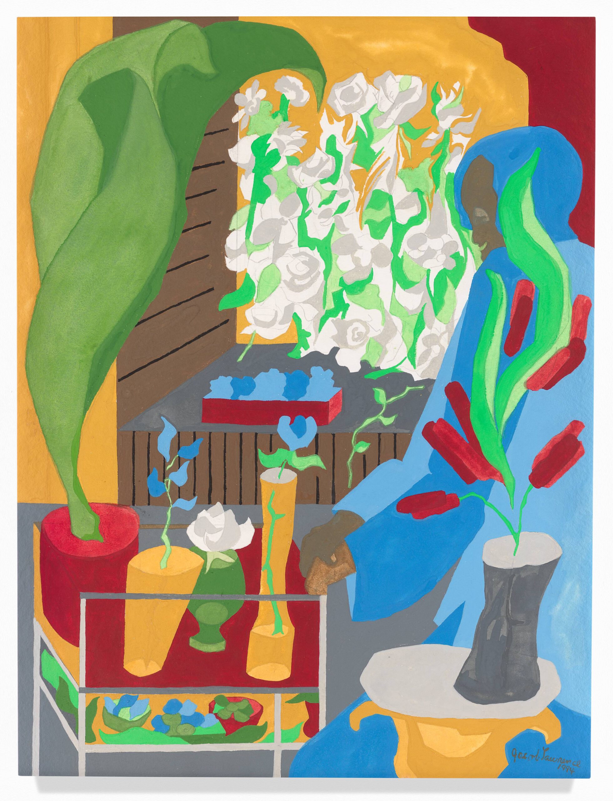 Jacob Lawrence, Supermarket Flora, 1994 · SFMOMA