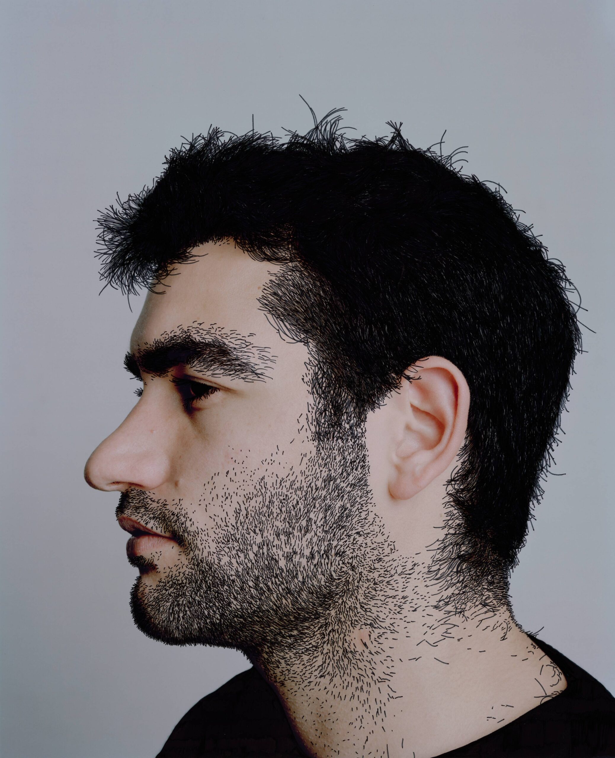 Stéphanie Solinas, Baptiste, from the series Traits, 2008, printed 2017 ...