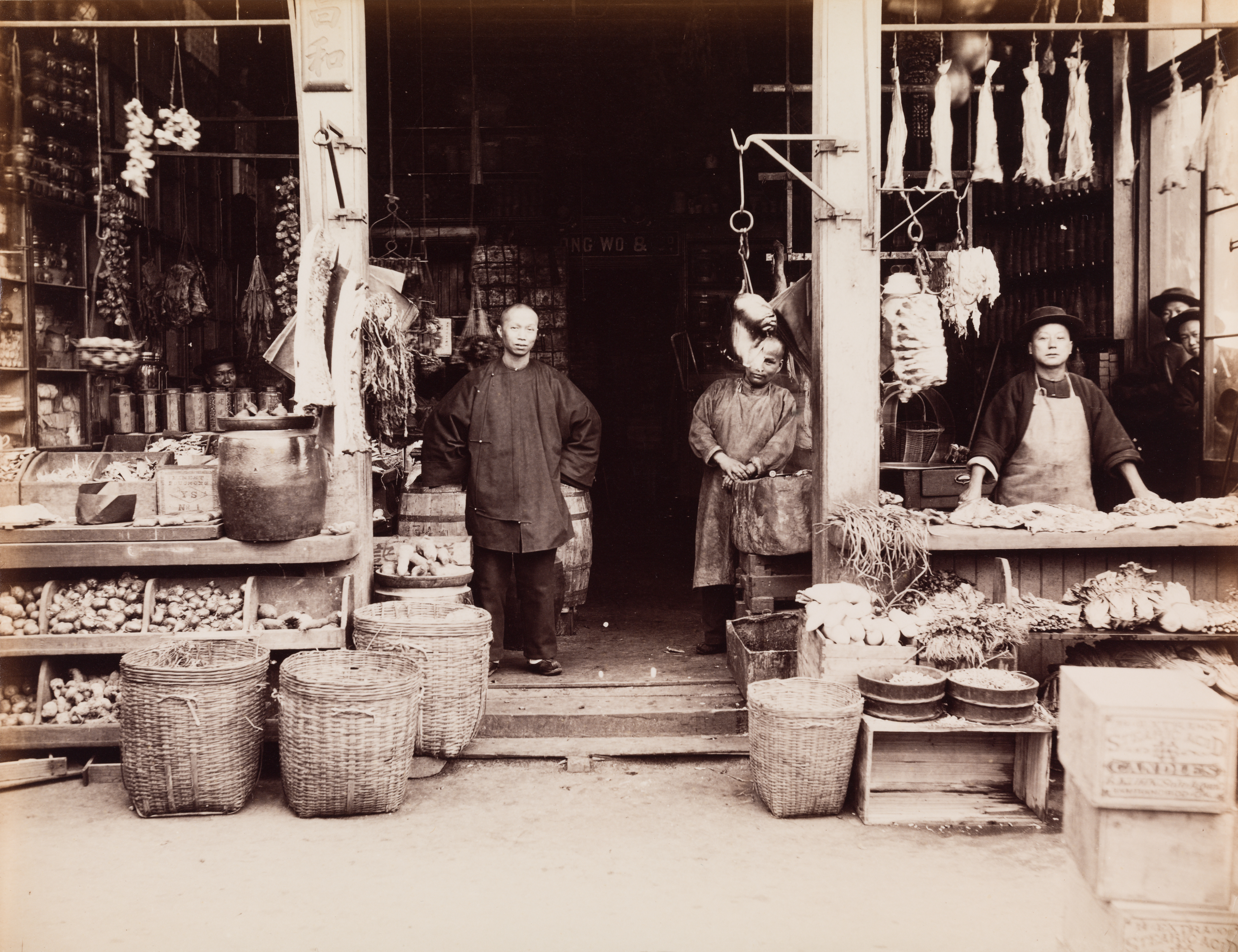 Isaiah West Taber, Chinese Butcher and Grocery Shop, Chinatown, San ...