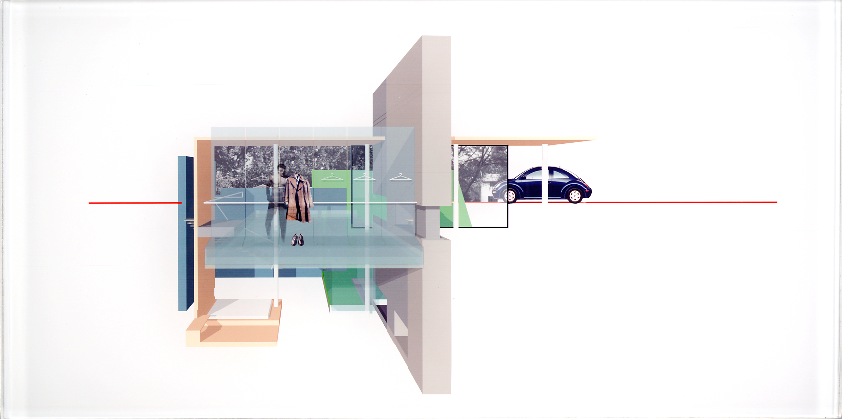 Joel Sanders, House for a Bachelor (Closet), 1998-1999 · SFMOMA
