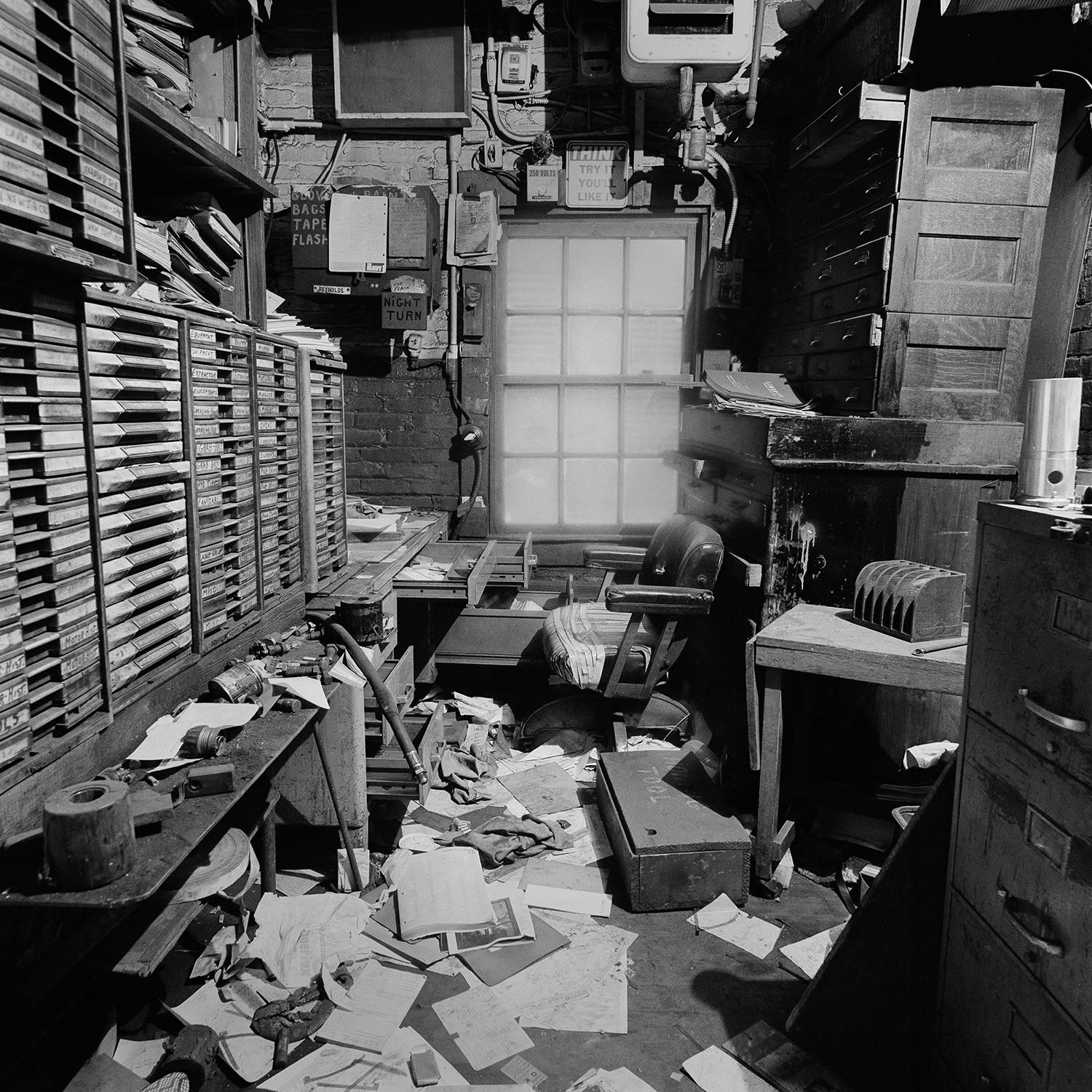Mark Perrott, Foreman's Office, from the Eliza Portfolio, 1980 · SFMOMA