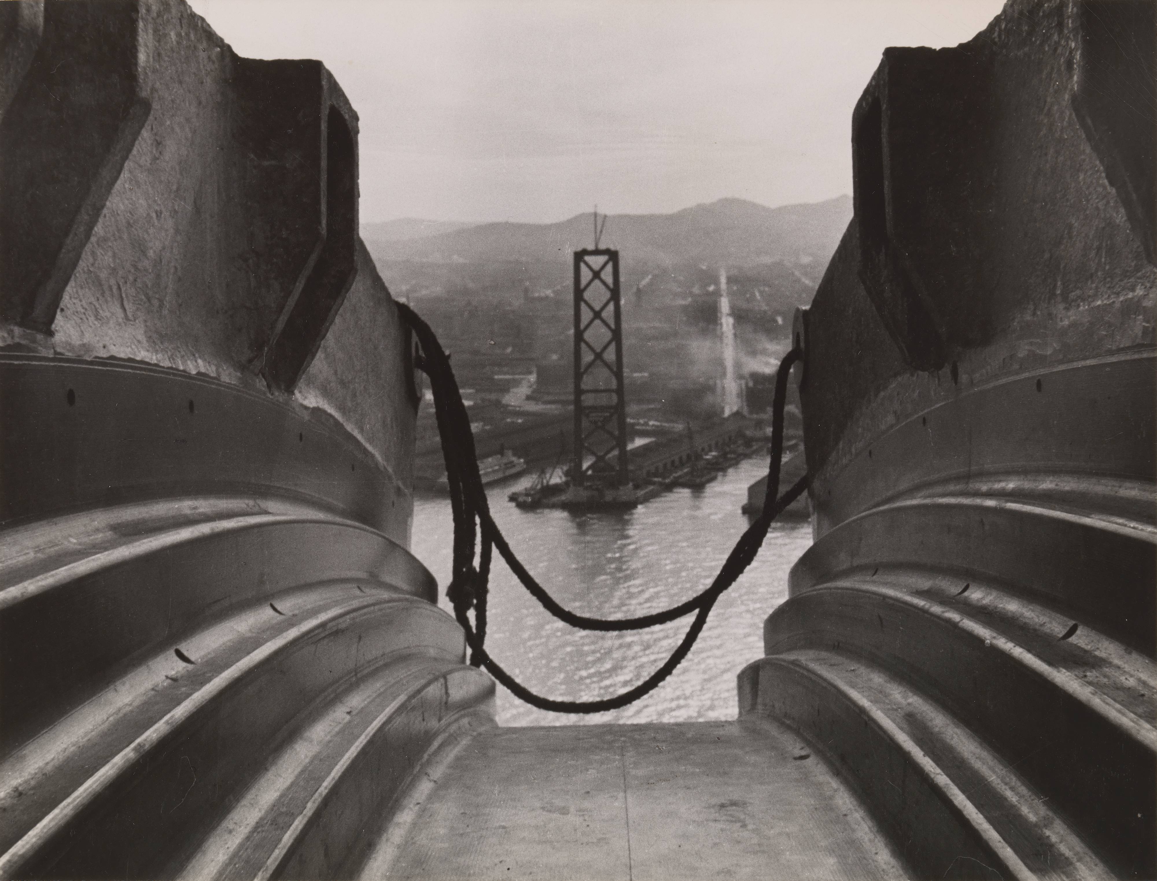 Peter Stackpole, Cable Saddle, Bay Bridge, 1935 · SFMOMA