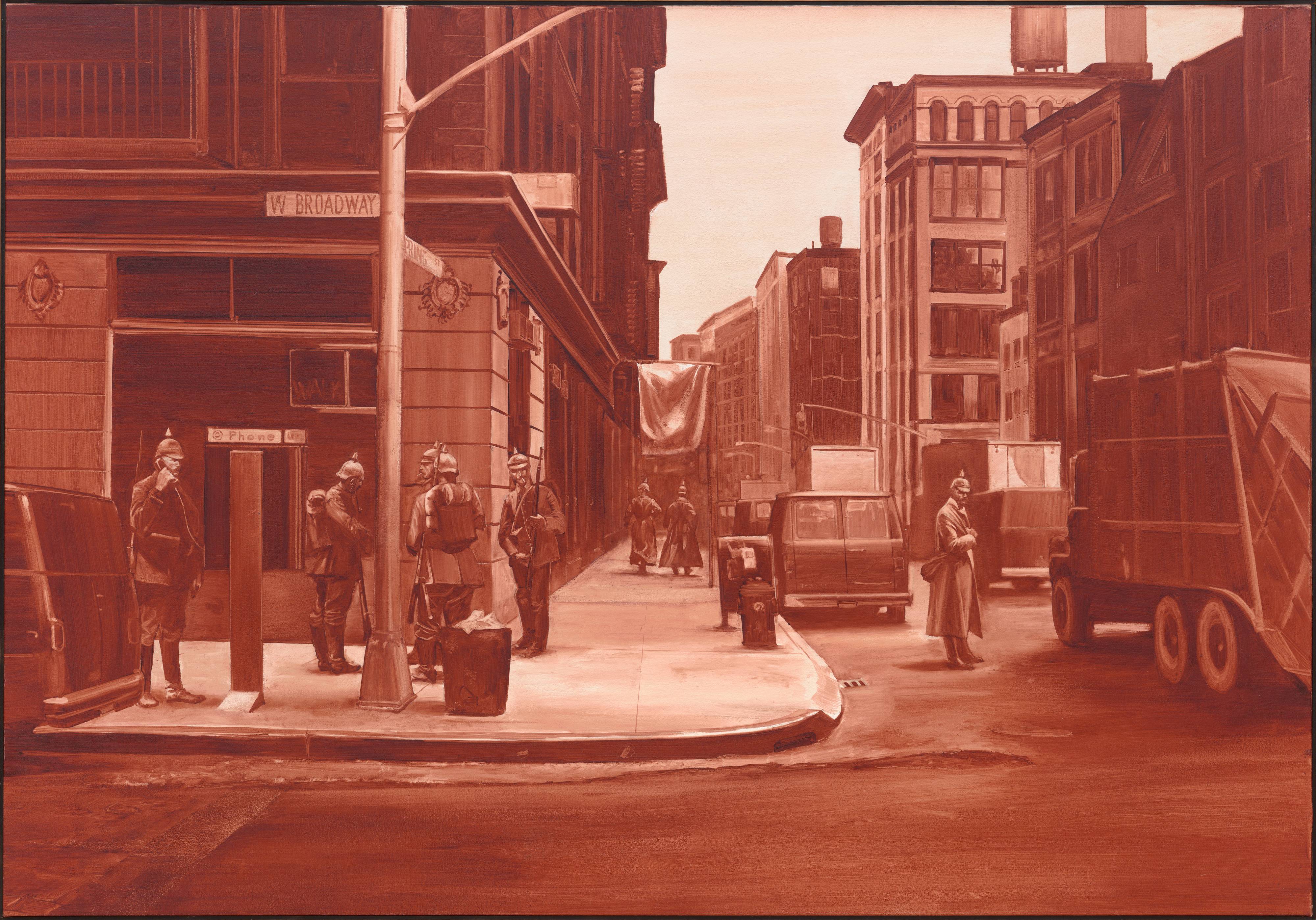 Mark Tansey, The Occupation, 1984 · SFMOMA