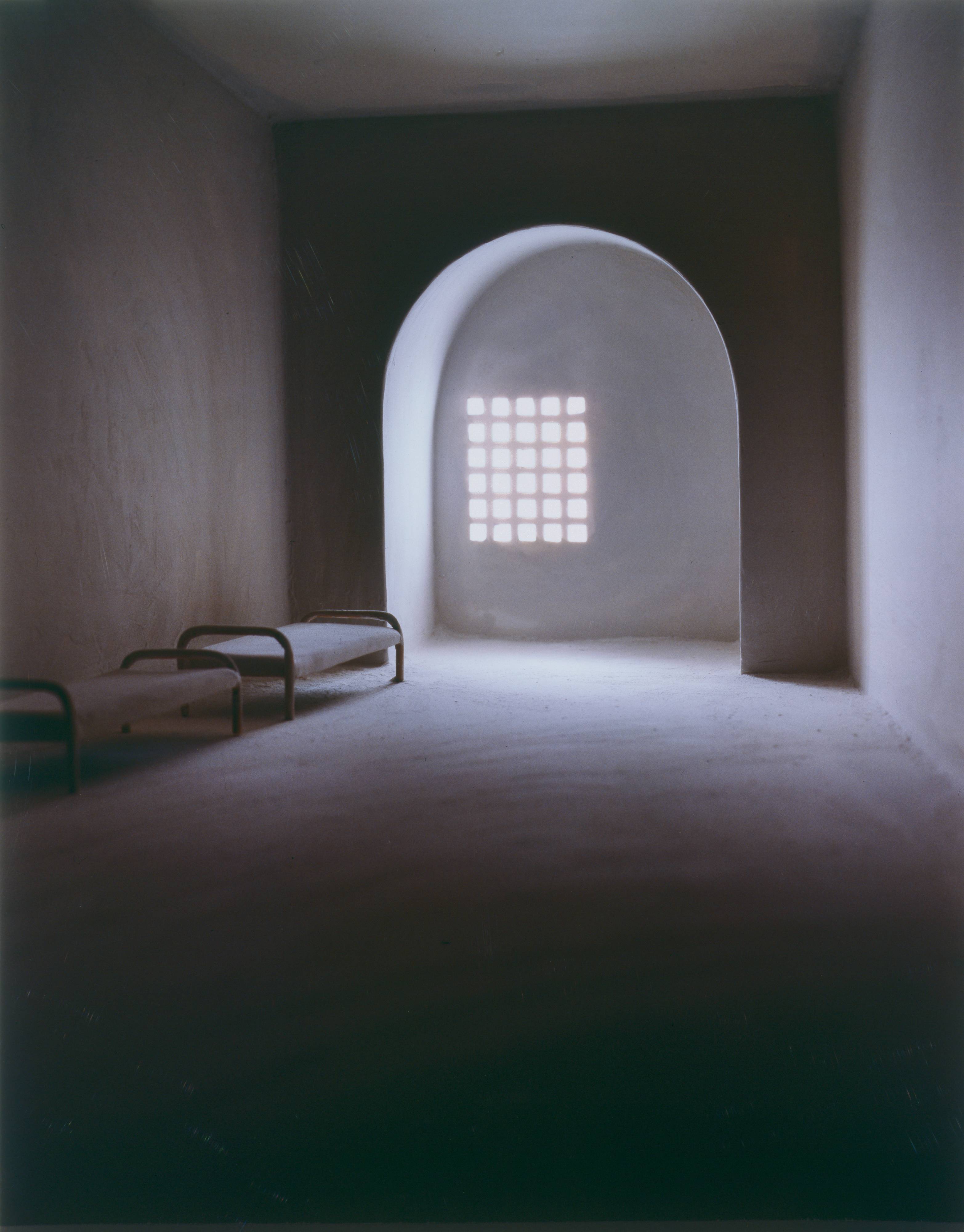 James Casebere, Cell with Beds, 1995 · SFMOMA