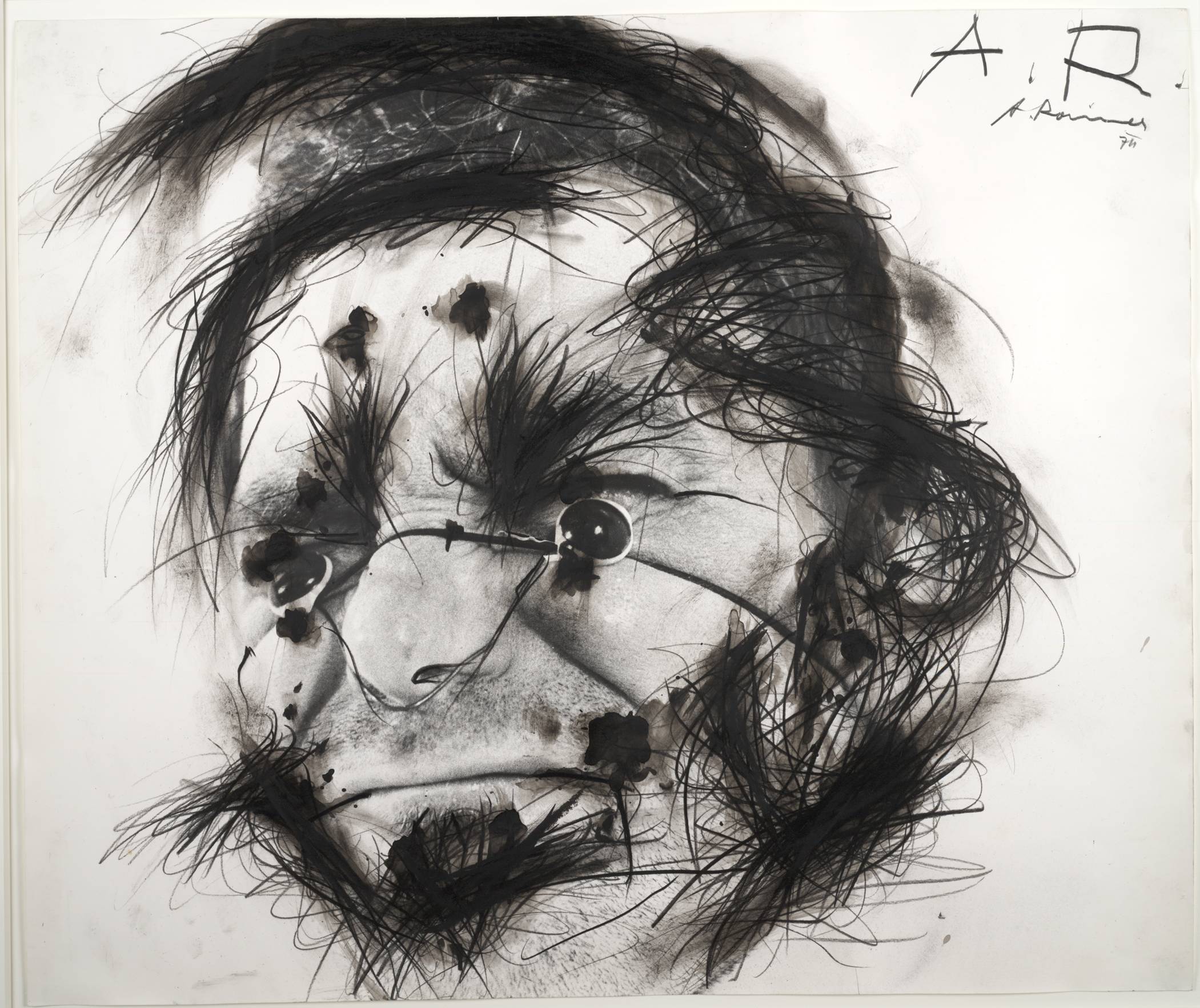 Arnulf Rainer, Bündle im Gesicht (Bundle in Face), 1974 · SFMOMA