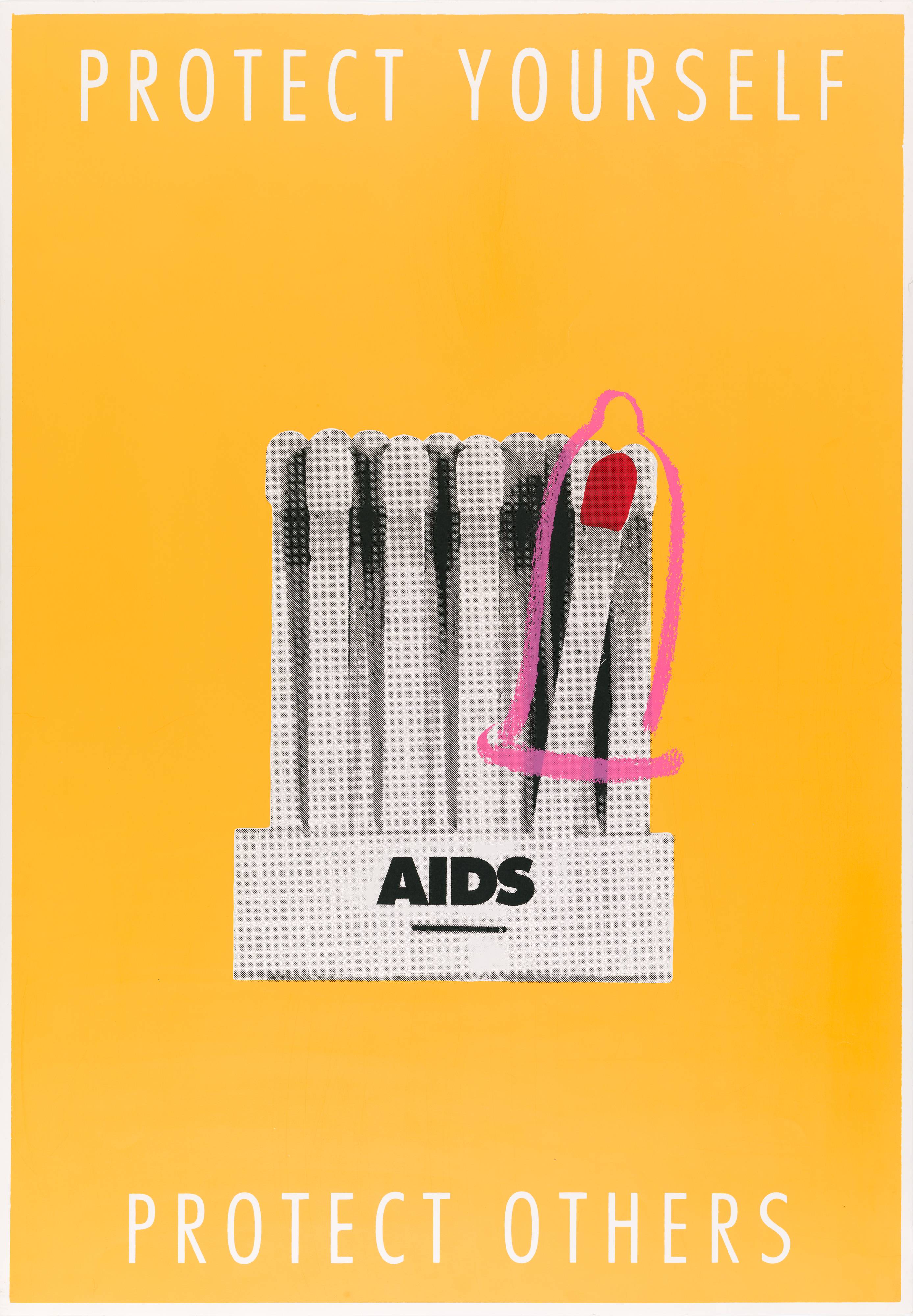 Cedomir Kostovic, Protect Yourself, Protect Others, 1990 · SFMOMA