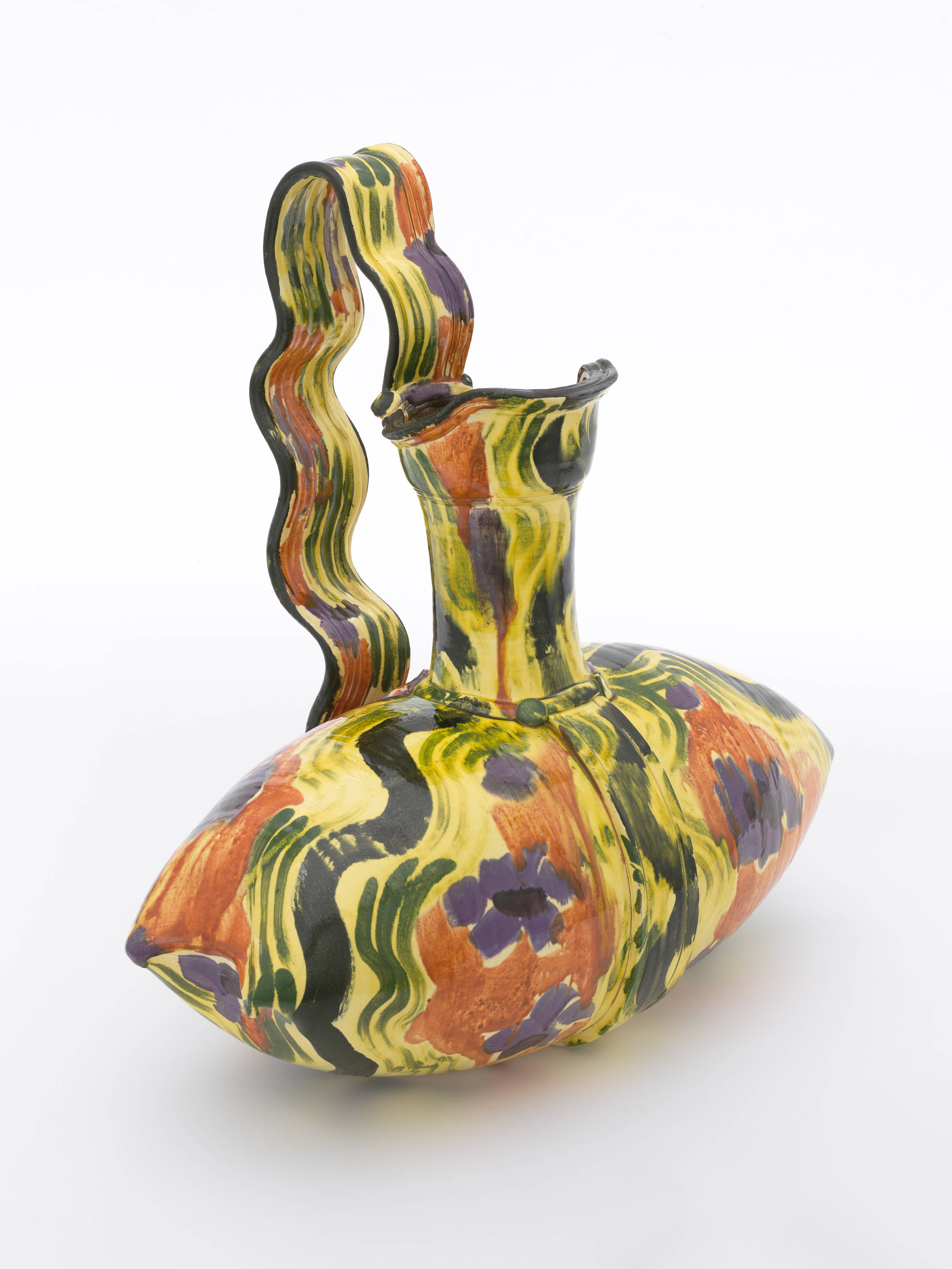Betty Woodman, Poppy Pillow Pitcher, 1984 · SFMOMA