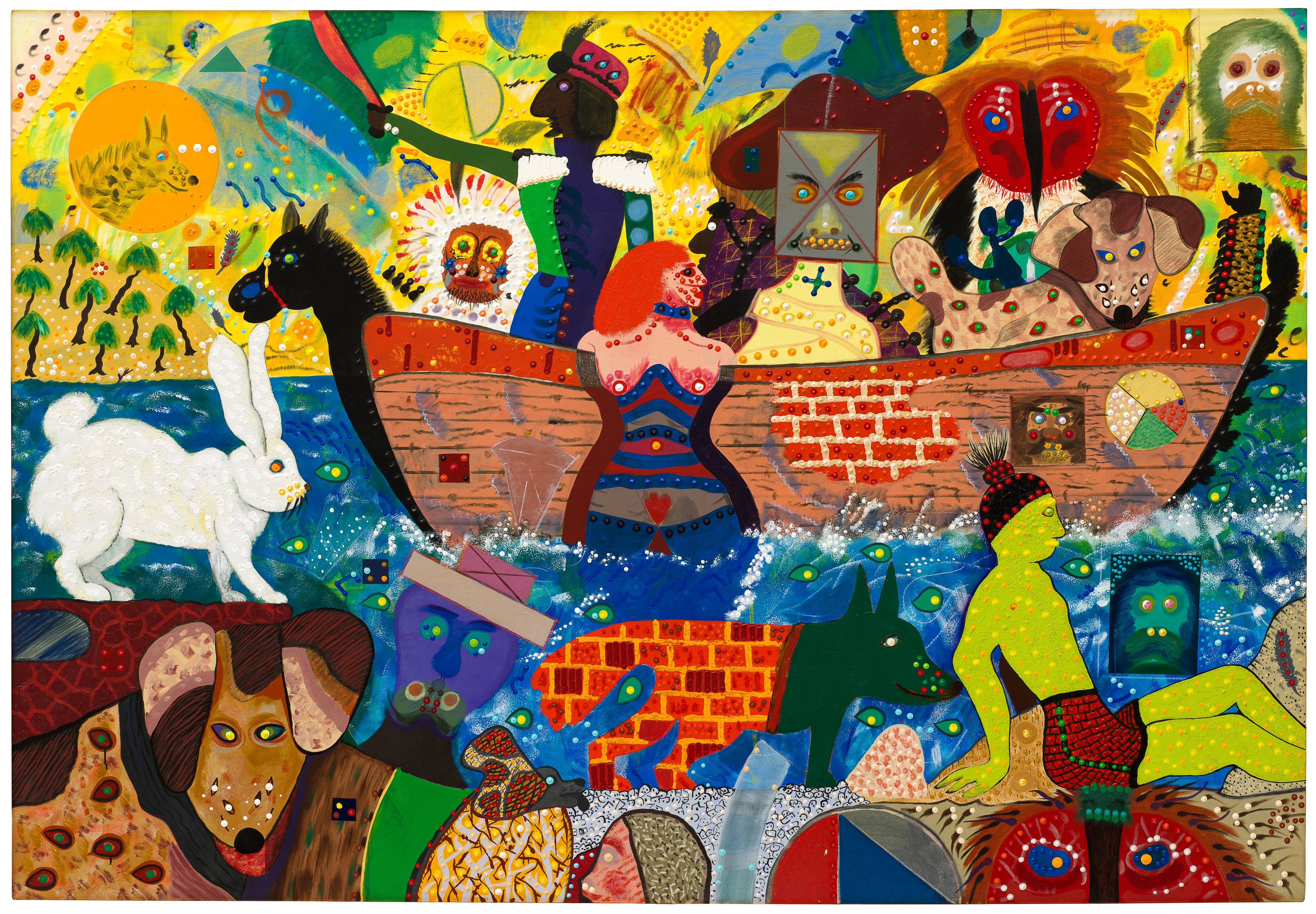 Roy De Forest, On the Seawall, 1976 · SFMOMA