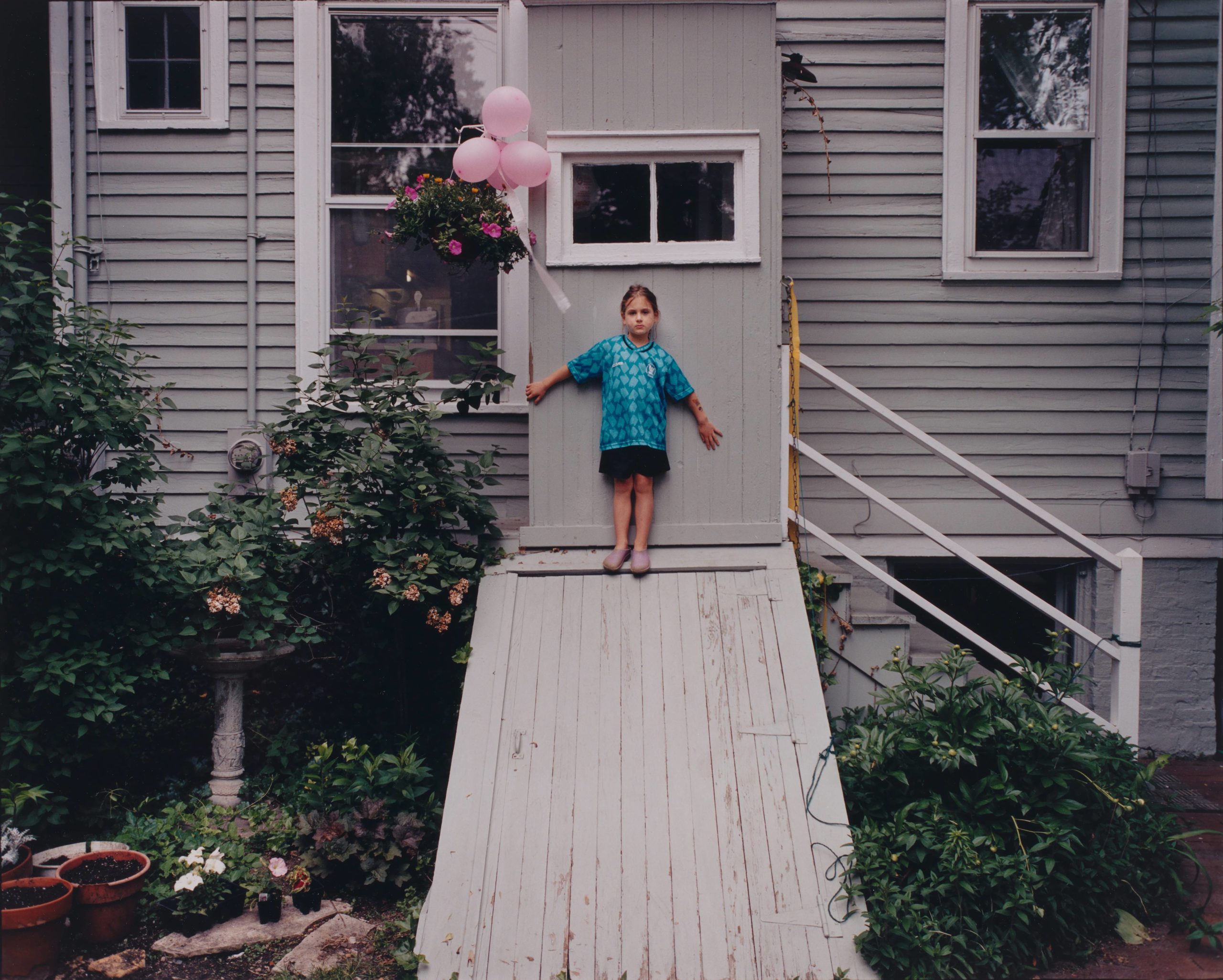 Melissa Ann Pinney, Emma on Cellar Door, Evanston, 2001 · SFMOMA