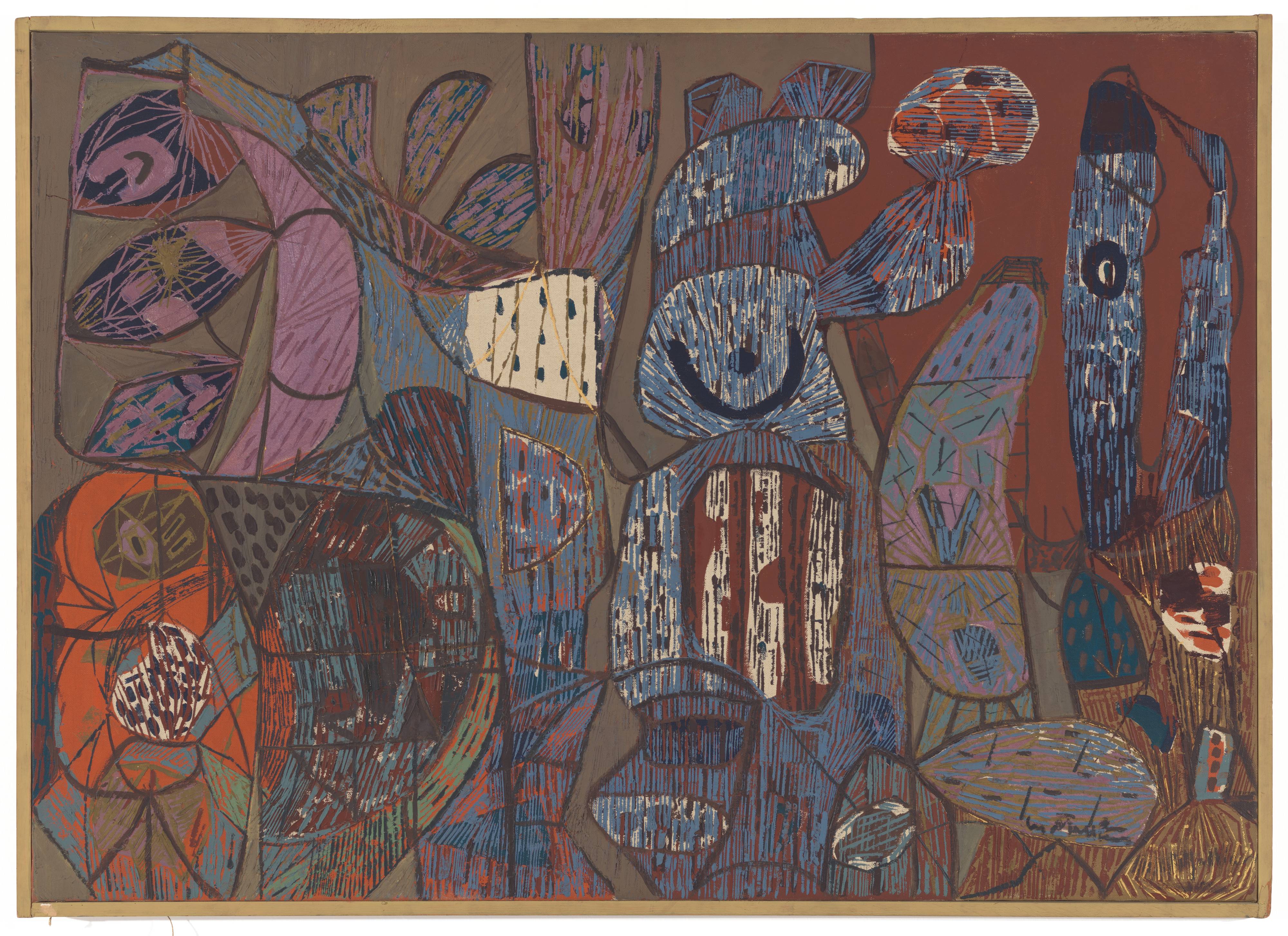 Lee Mullican, Garden Four O'Clock, 1947 · SFMOMA