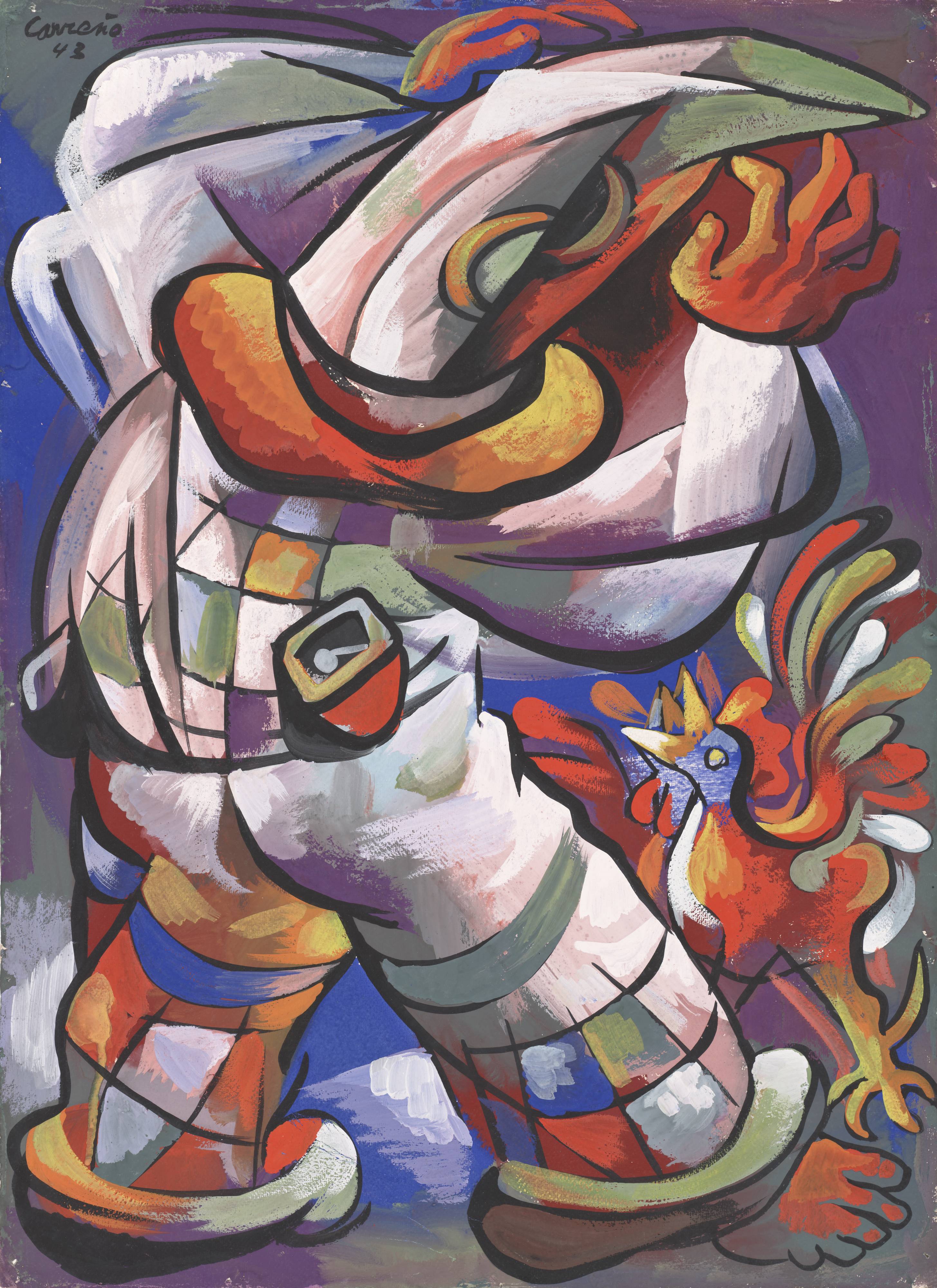 Mario Carreño, Afro-Cuban Dancer, 1943 · SFMOMA