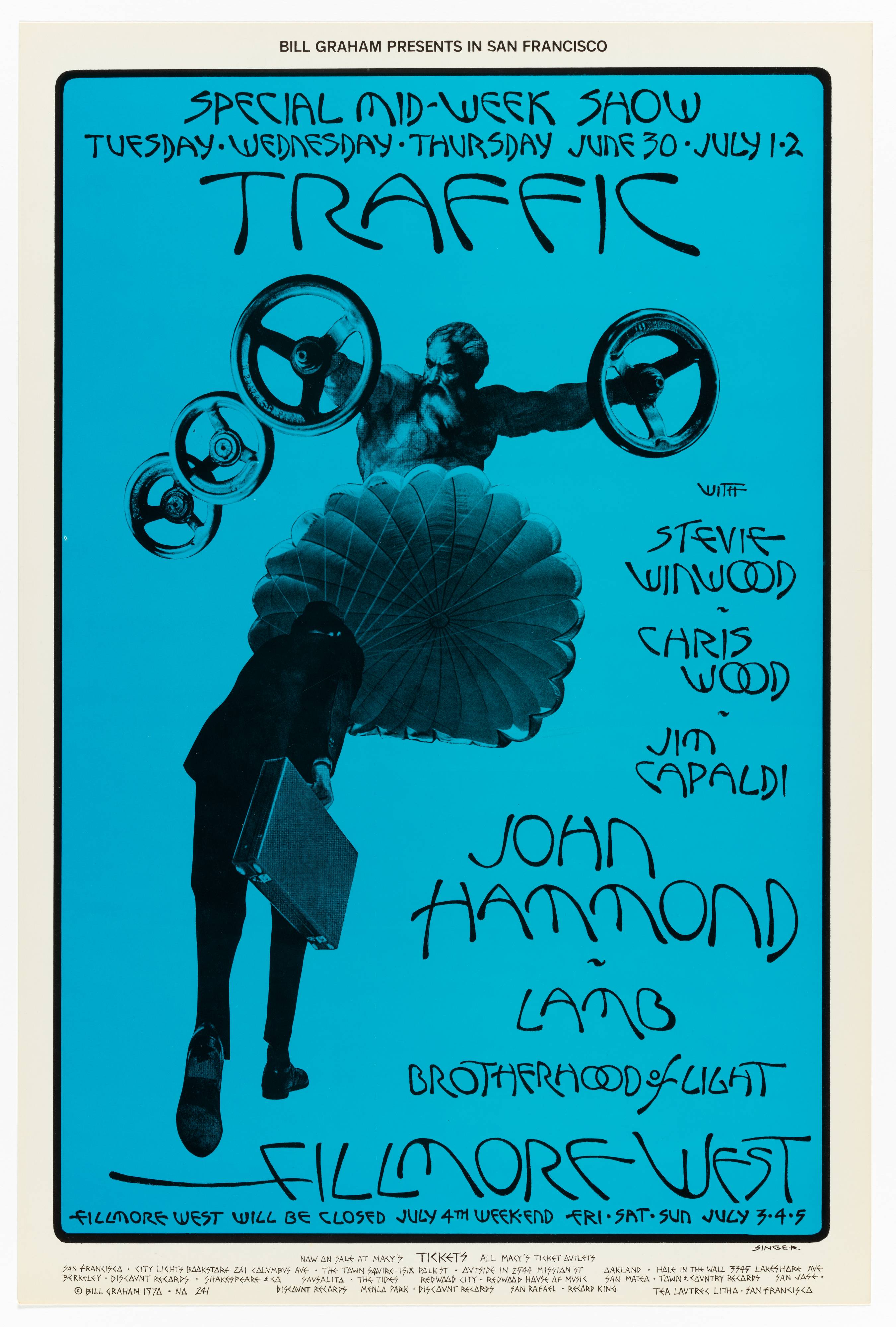 David Singer, Traffic with Stevie Winwood, Chris Wood, and Jim Capaldi ...