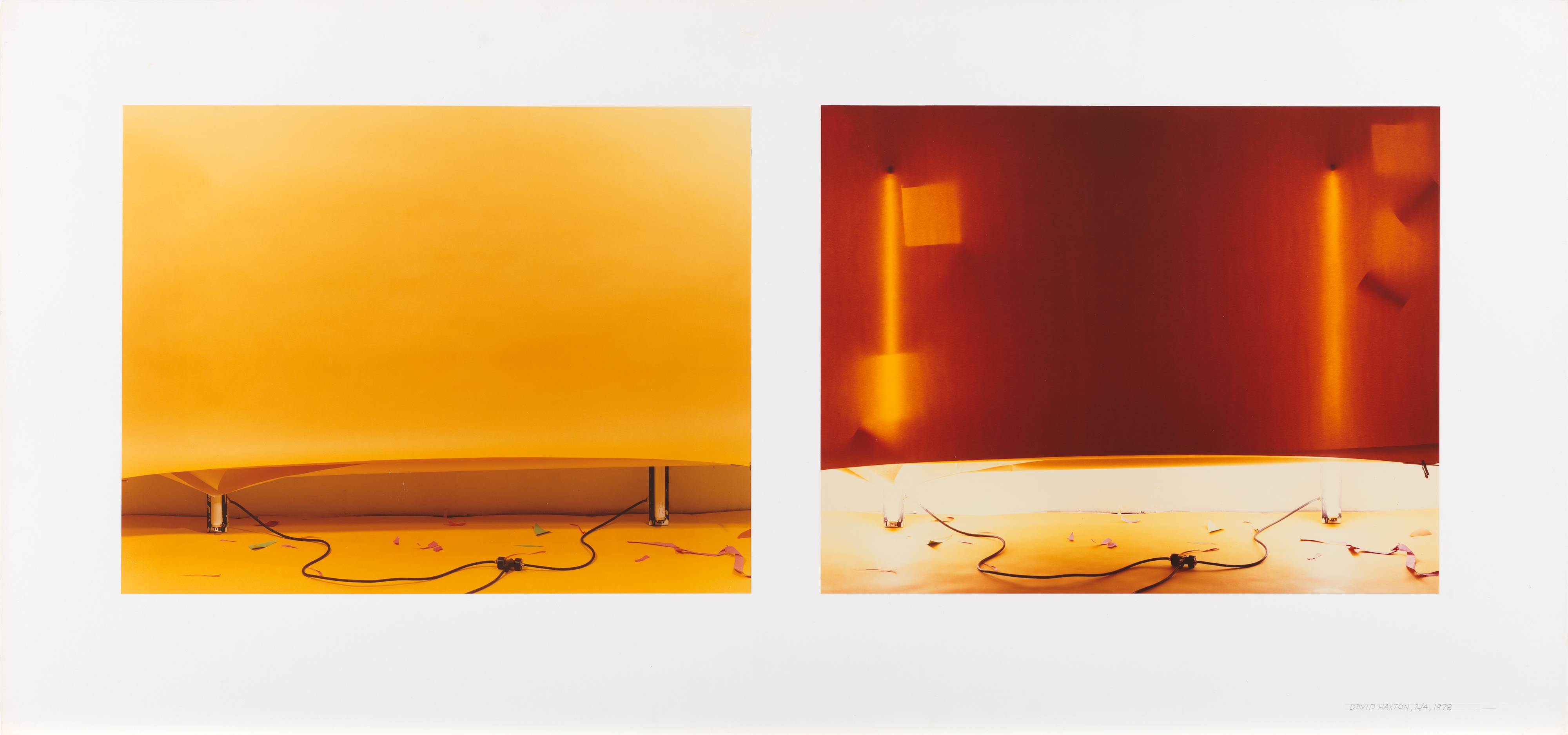 David Haxton, Yellow with Hidden Cutouts [no. 48], 1978 · SFMOMA