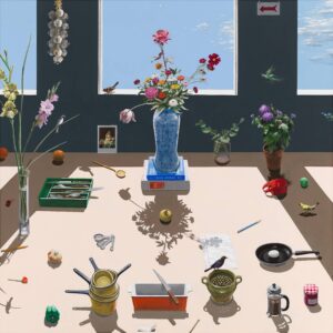 Paul Wonner, Dutch Still Life with Lemon Tart and Engagement Calendar ...