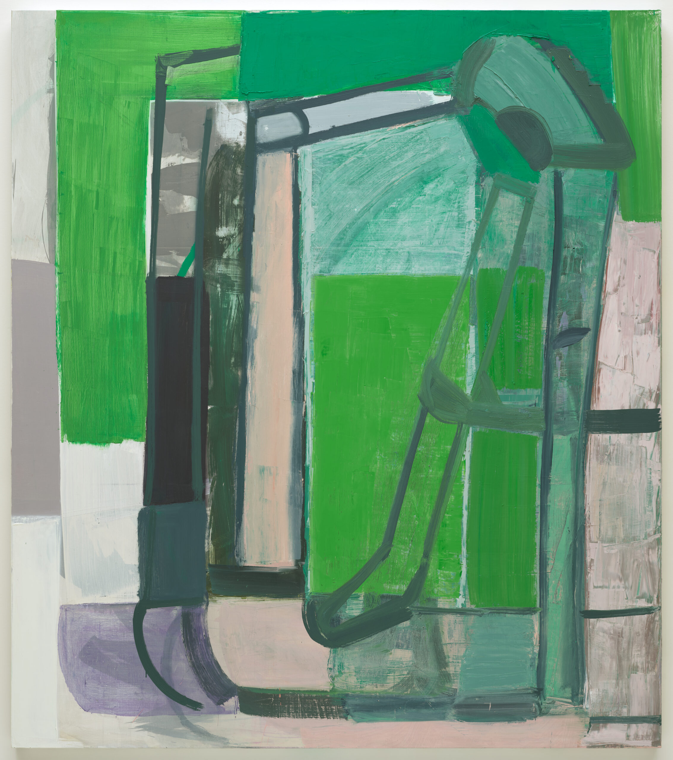 Amy Sillman, Green Legs x 2, 2015-2016 · SFMOMA