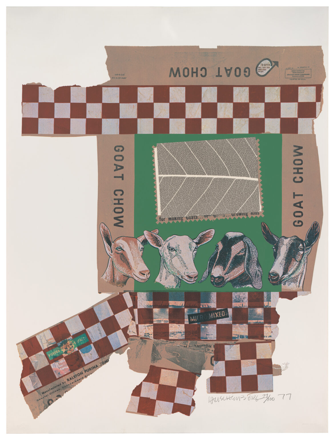 Robert Rauschenberg, Goat Chow (Chow Bags), 1977 · SFMOMA