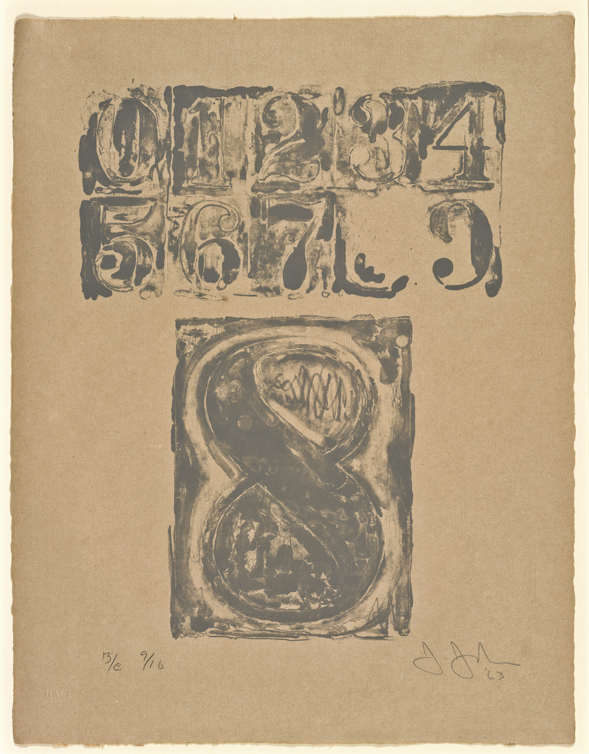 Jasper Johns, 8, from 0-9, 1963 · SFMOMA