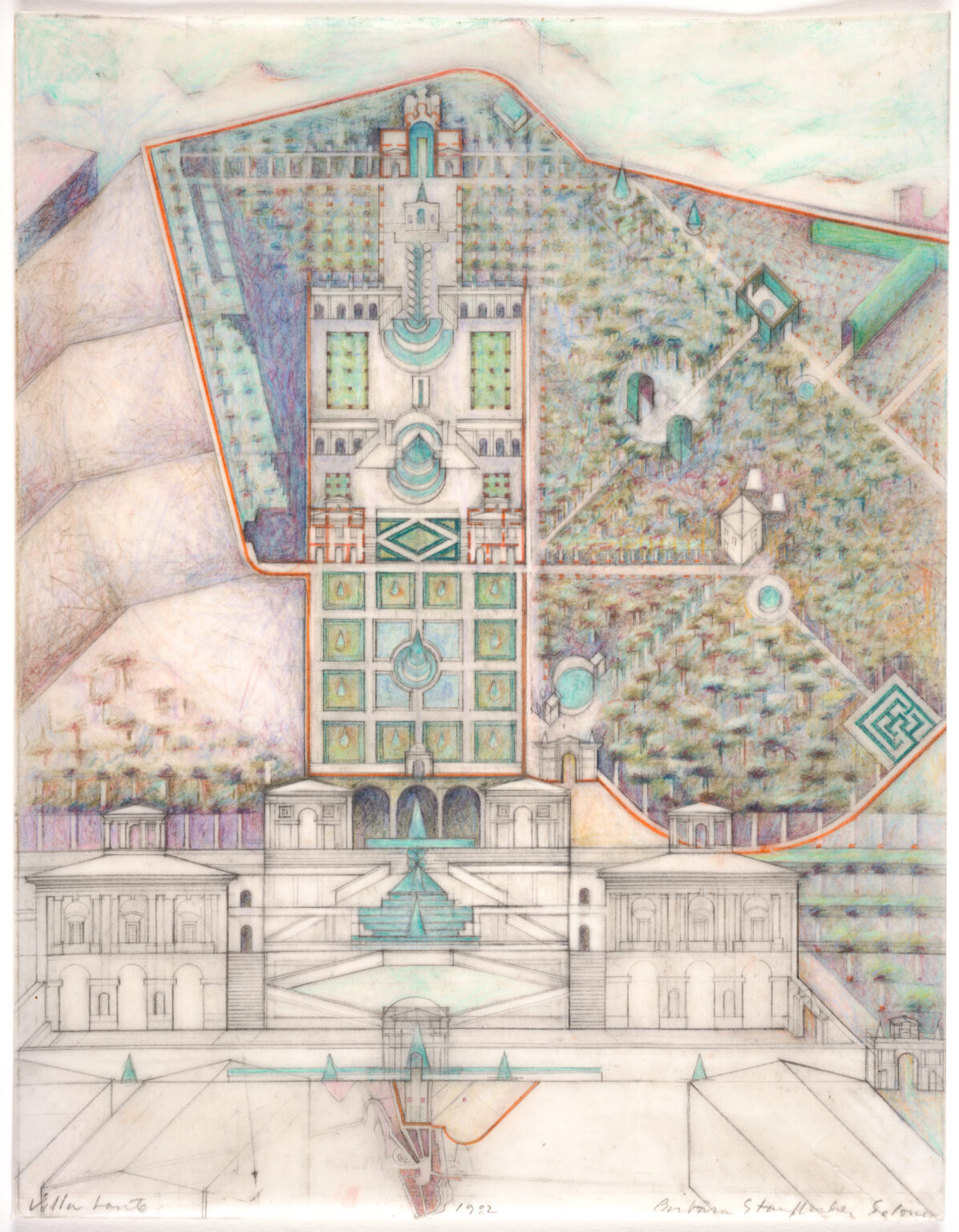 Barbara Stauffacher Solomon, Villa Lante, Italy, 1982 · SFMOMA