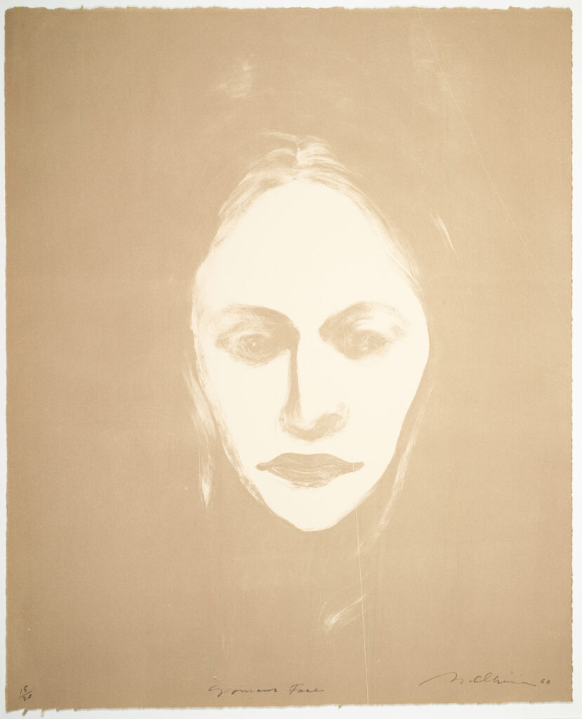Nathan Oliveira, Woman's Face, 1966 · SFMOMA