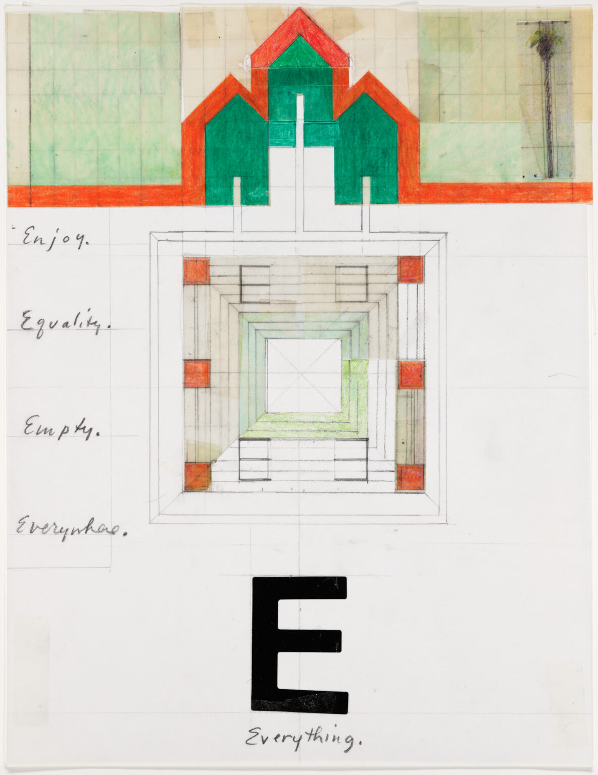 Barbara Stauffacher Solomon, "...in the Spanish gardens of...", 1982 ...