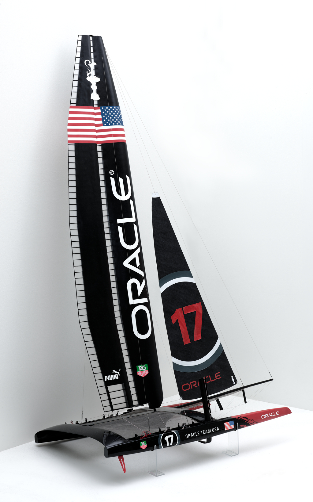 Oracle Racing, Oracle Team USA AC72 Catamaran model, 2012 · SFMOMA