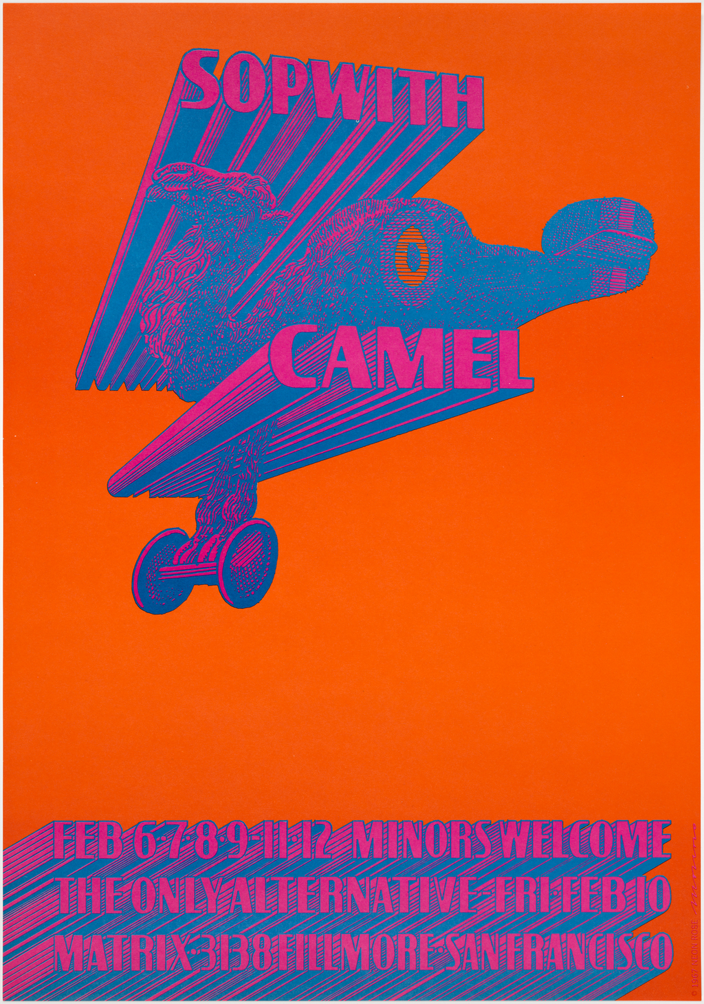 Victor Moscoso, Sopwith Camel (NR 5), 1967 · SFMOMA